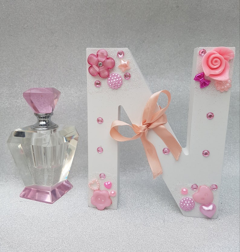 Wooden Initial Letters Nursery Decor Personalised Gift Free - Etsy