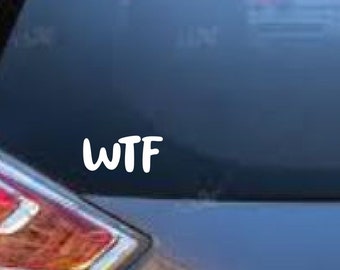 Wtf Bumper Sticker - Etsy
