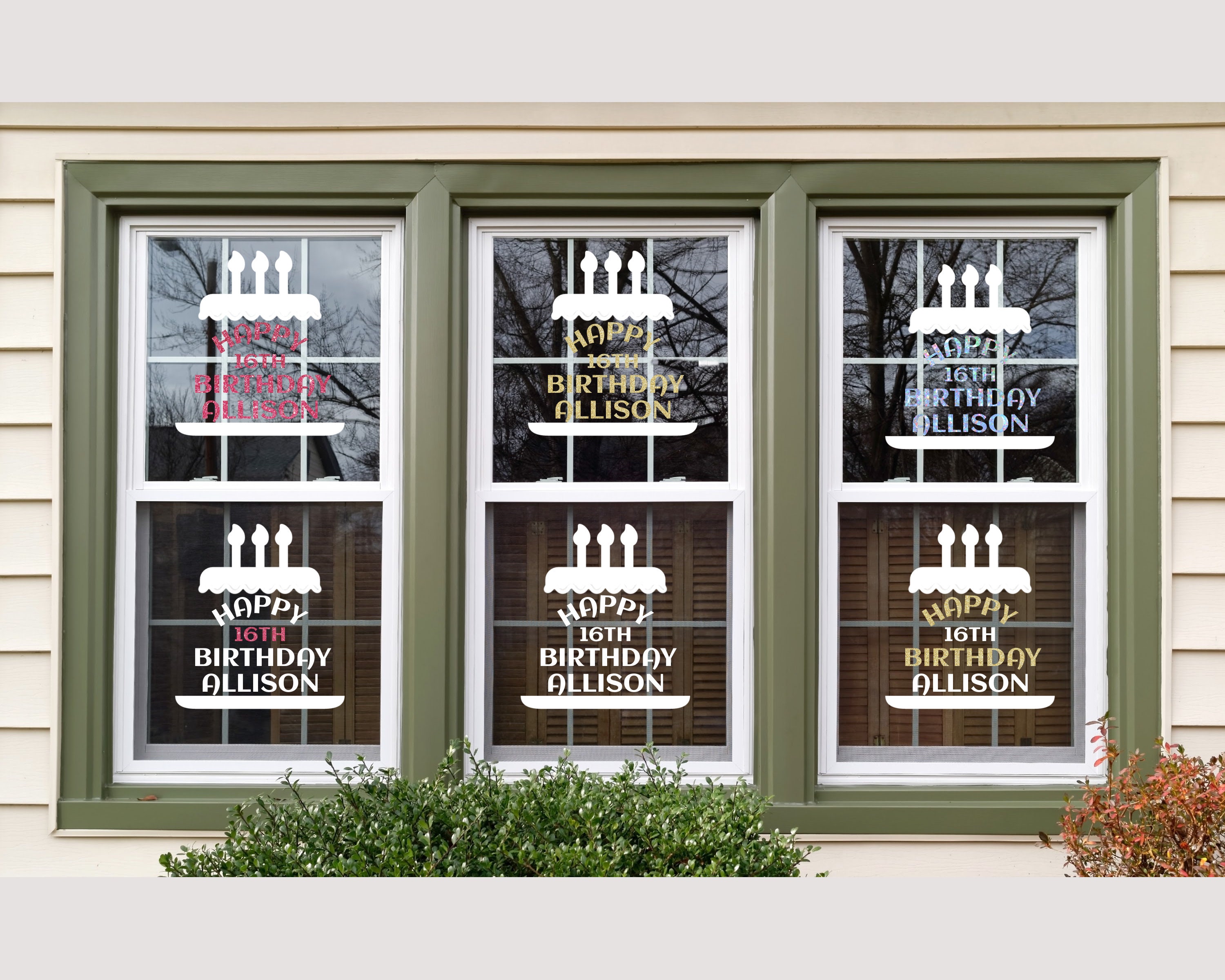 Happy Birthday Window Stickers at Jerry Saffold blog