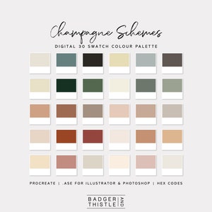 Vol.5 Colour Schemes 1 | Digital Colour Palette Swatches Download ...
