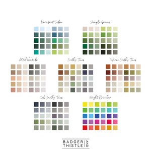 840 Colours MEGA Bundle 1 | Vol.1-7 | 28 Palette Swatches | Procreate ...