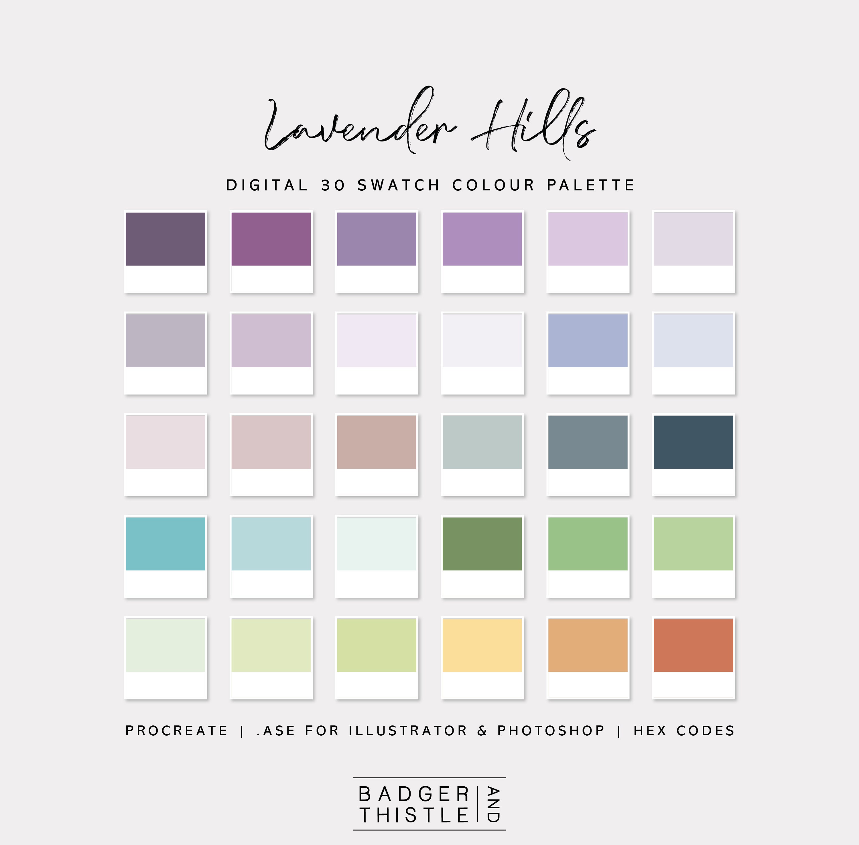 Vol.6 Colour Schemes 2 | Digital Colour Palette Swatches Download ...