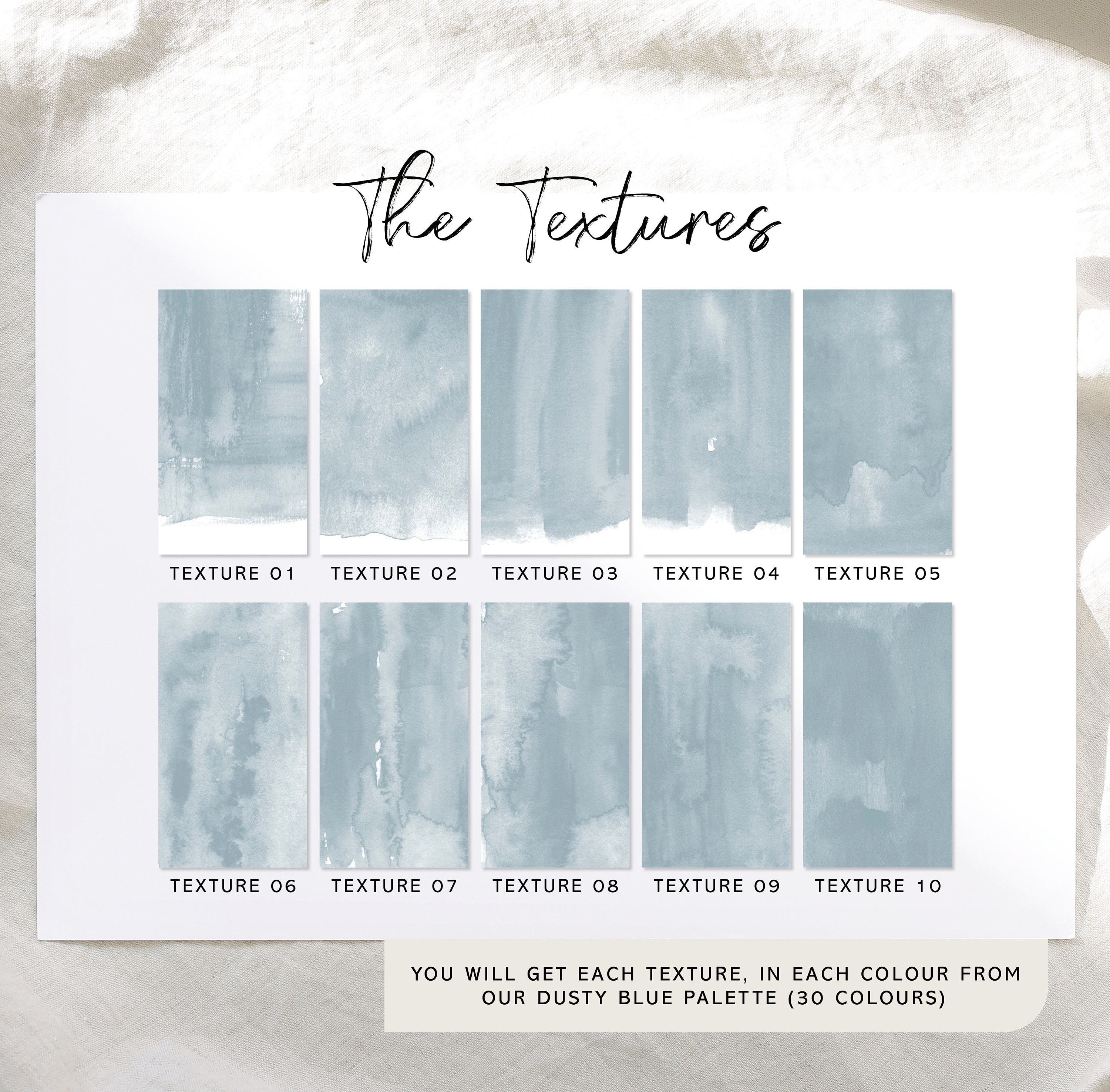 Dusty Blue Watercolour Minimalist Instagram Story Covers and - Etsy
