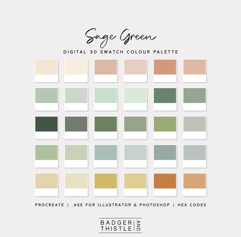 Vol.6 Colour Schemes 2 | Digital Colour Palette Swatches Download ...