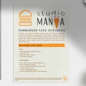 Hamburger Face Scrubbies Crochet Pattern UK/US/NL - Etsy