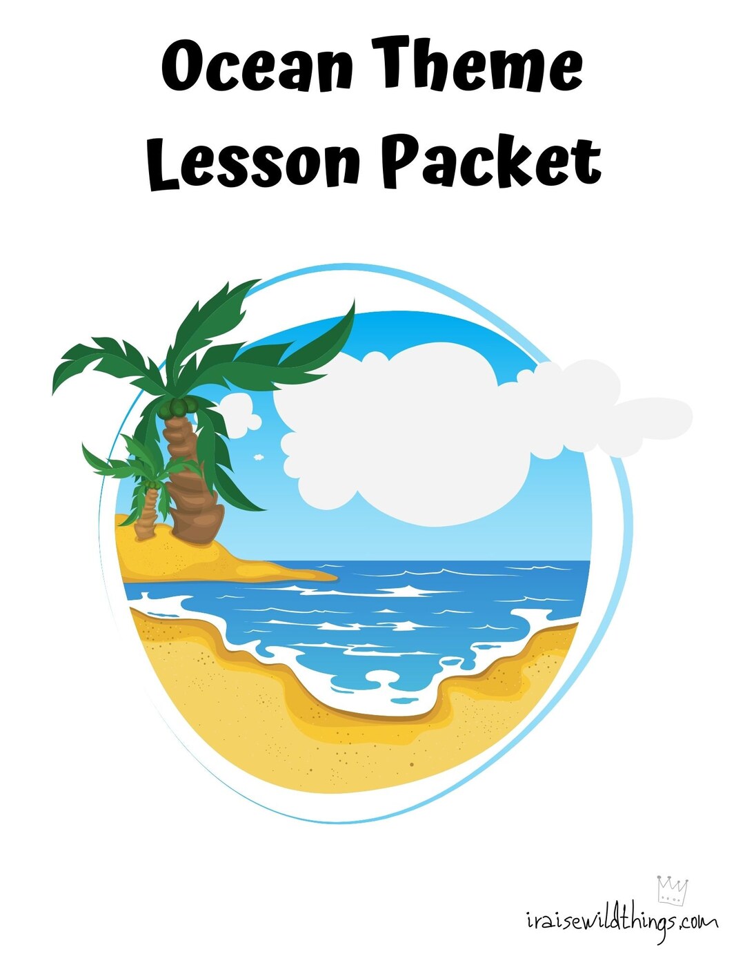 Preschool Ocean Theme Lesson Packet - Etsy