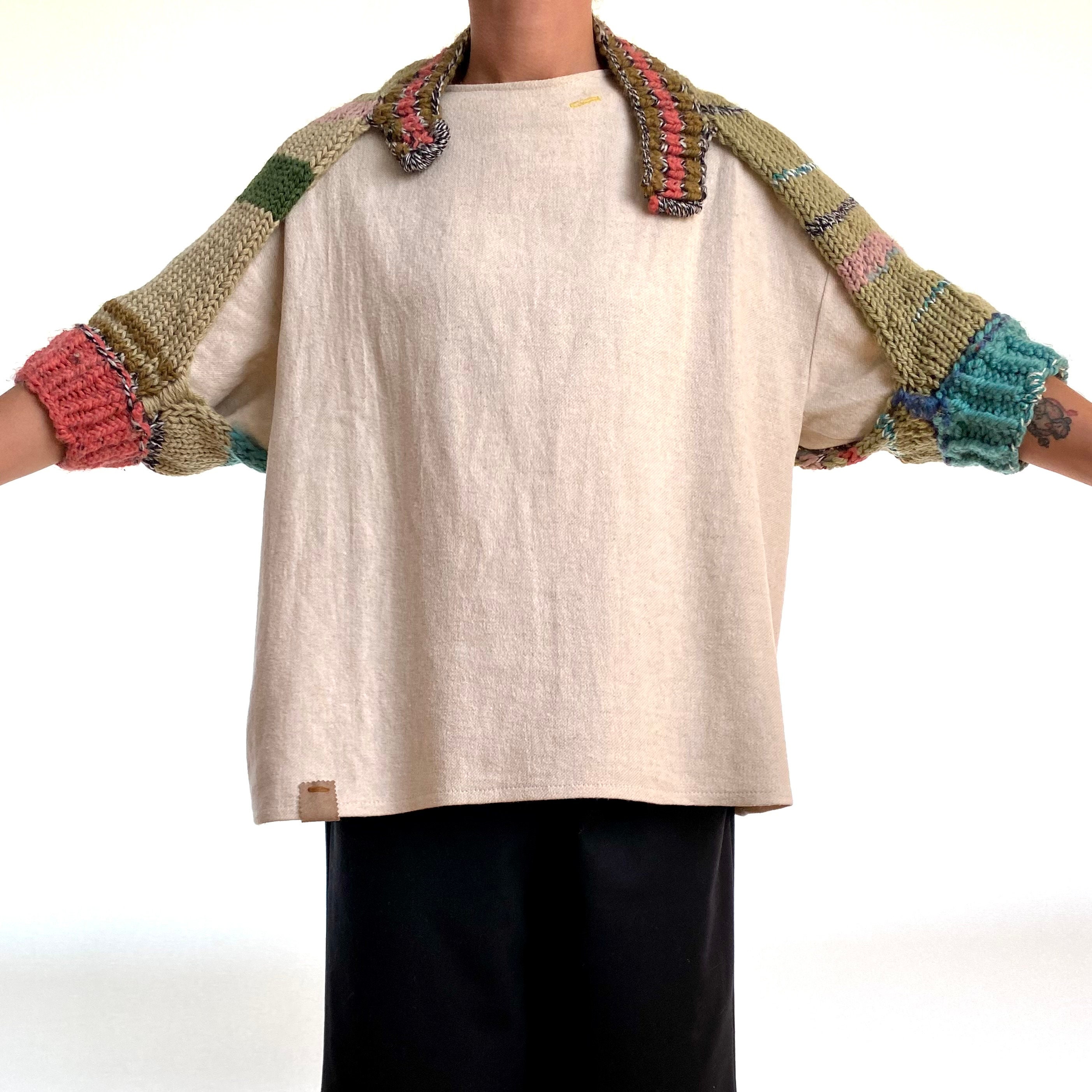Scrap-knit Shrug - Etsy
