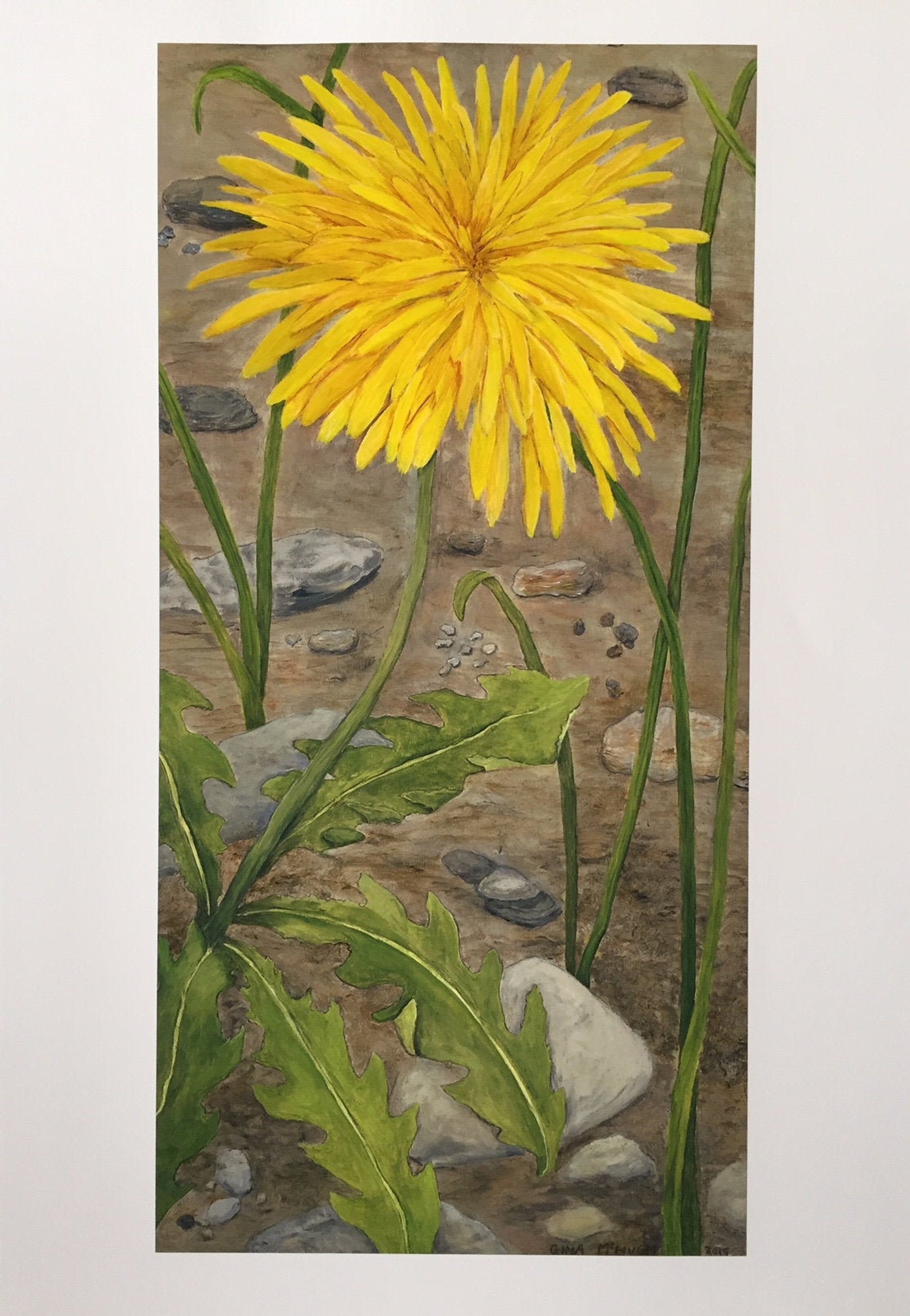 Dandelion Botanical Painting Art Print Dandelion Wall Art - Etsy