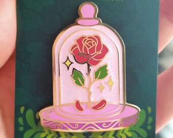 Rose Enamel Pin | Etsy