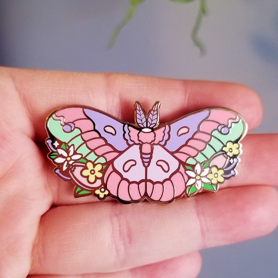 Witch's Garden - Mystic Moth - Witchy Hard Enamel Pin - Nature Pin ...