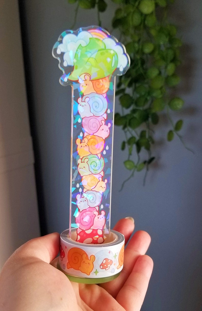 Holographic Acrylic Washi Stand - Stormy Snail Stack & Washi Tape ...