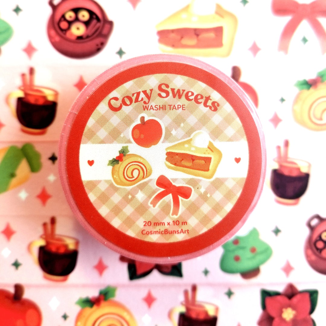 Cozy Sweets Washi Tape - Cute Washi Tape - Cozy Washi Tape - Kawaii ...