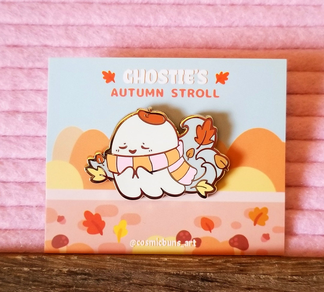 Cute Ghost Enamel Pin - Cosmic Buns Art Pin - Meme Pin - Cute Pin ...