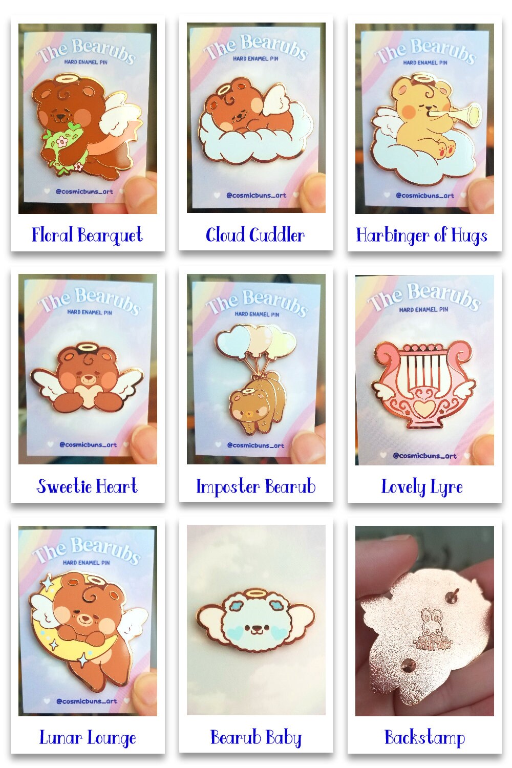 Sweetie Heart Enamel Pin the Bearubs Cosmic Buns Art Pin - Etsy