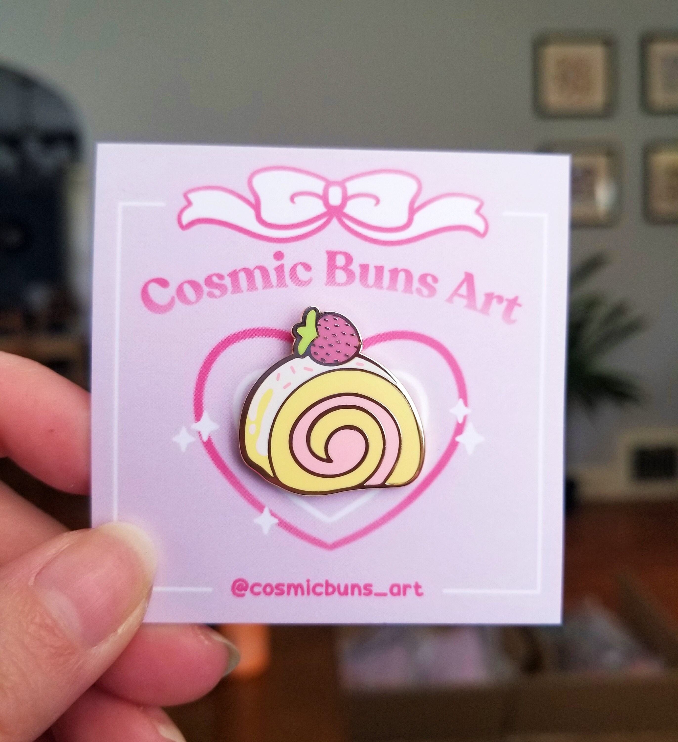 Kawaii Hard Enamel Pins Strawberry Cake Roll Choco Cake - Etsy