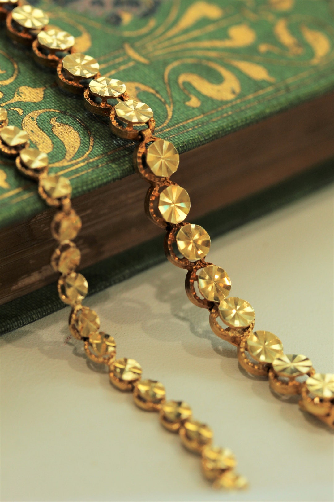 14k Solid Gold Bracelet Vintage Designer Beverly Hills Gold Oroamerica ...