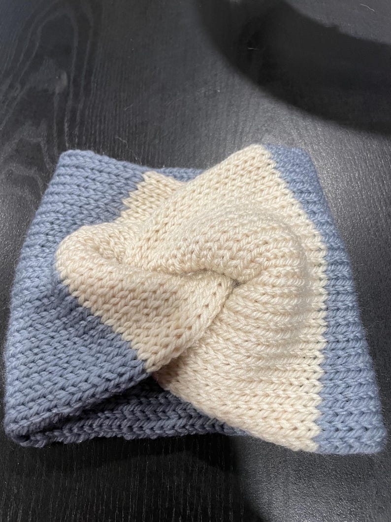 Knitted Twisted Head Band Head Warmer - Etsy