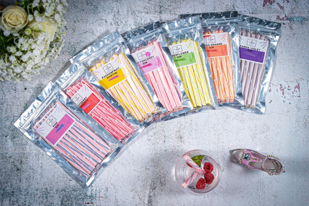 Alcoholic Candy Drink Stirrers - Handmade Vegan Cocktail Sticks - Gift ...