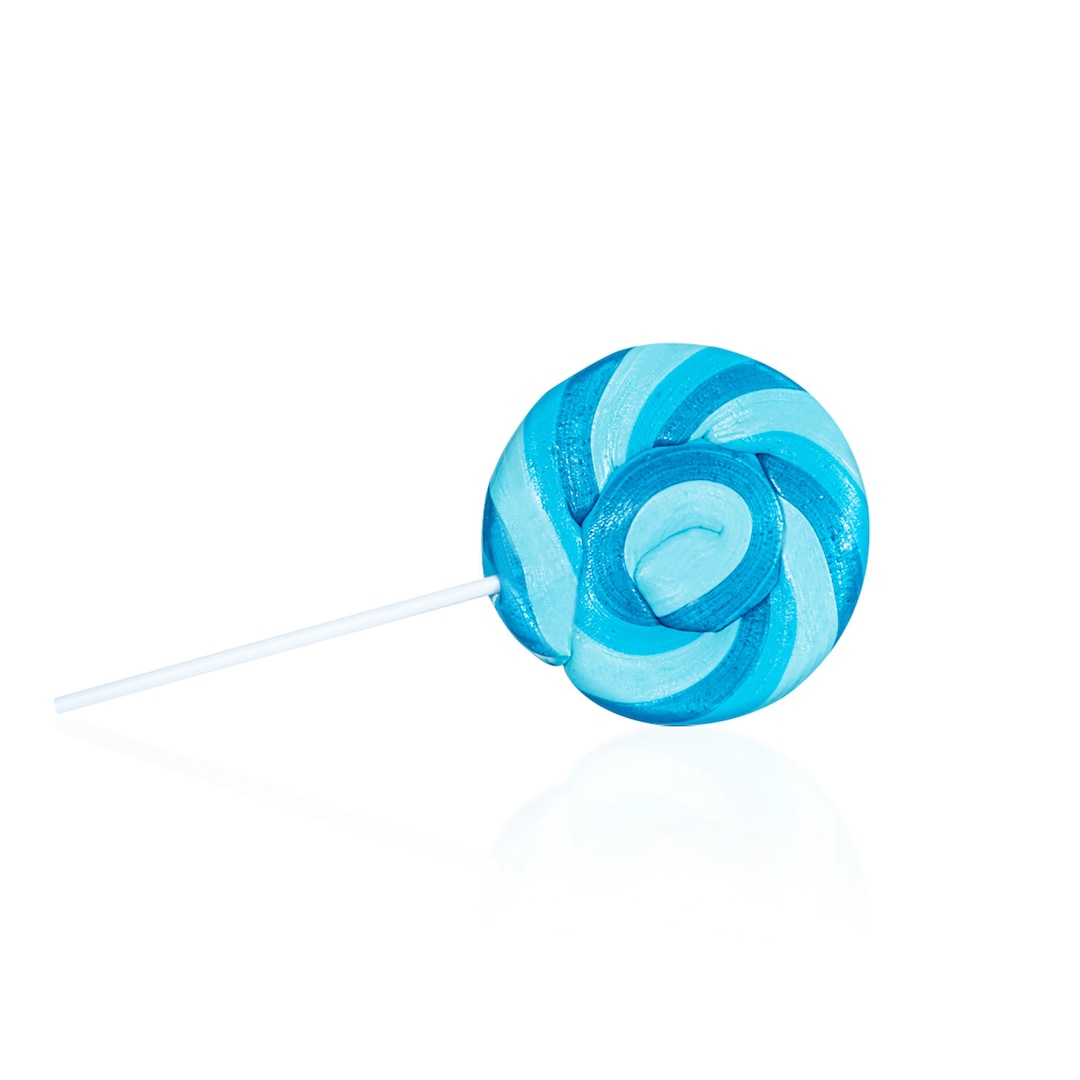Blue Lollipops Swirly Lollies Lolly Rock Candy Sweets Party Favour Cake ...