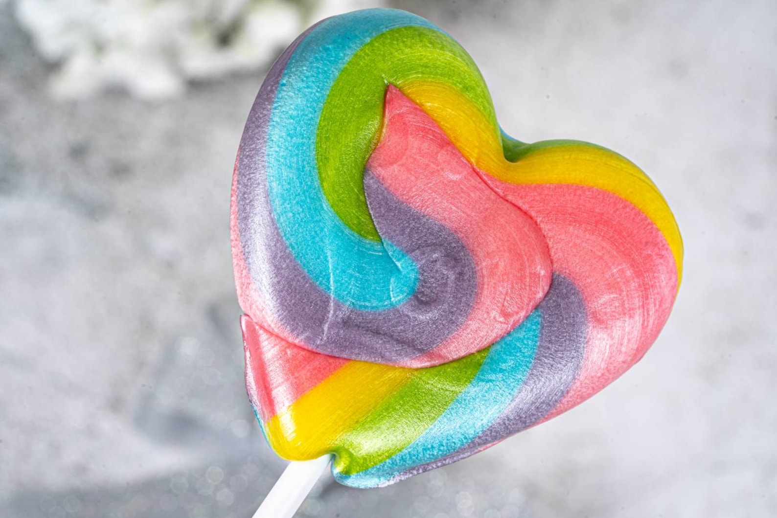 Rainbow Lollipops Unicorn Lollies Candy Lollies Love Heart Etsy Denmark