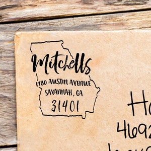 Custom Georgia Address Stamps | Personalized Georgia Return Address ...