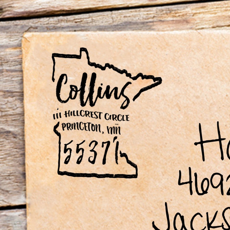 Self Inking State Stamp - Etsy