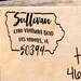 Iowa Address Stamp, Custom Iowa Return Address Stamp, State Stamps ...