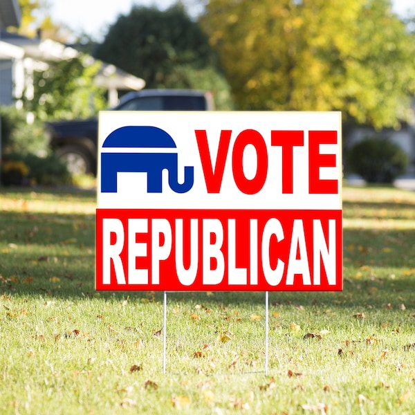 Republican Yard Sign - Etsy