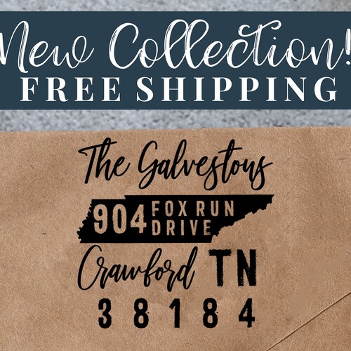 Custom Tennessee Stamps Self-inking Tennessee Address Stamps - Etsy