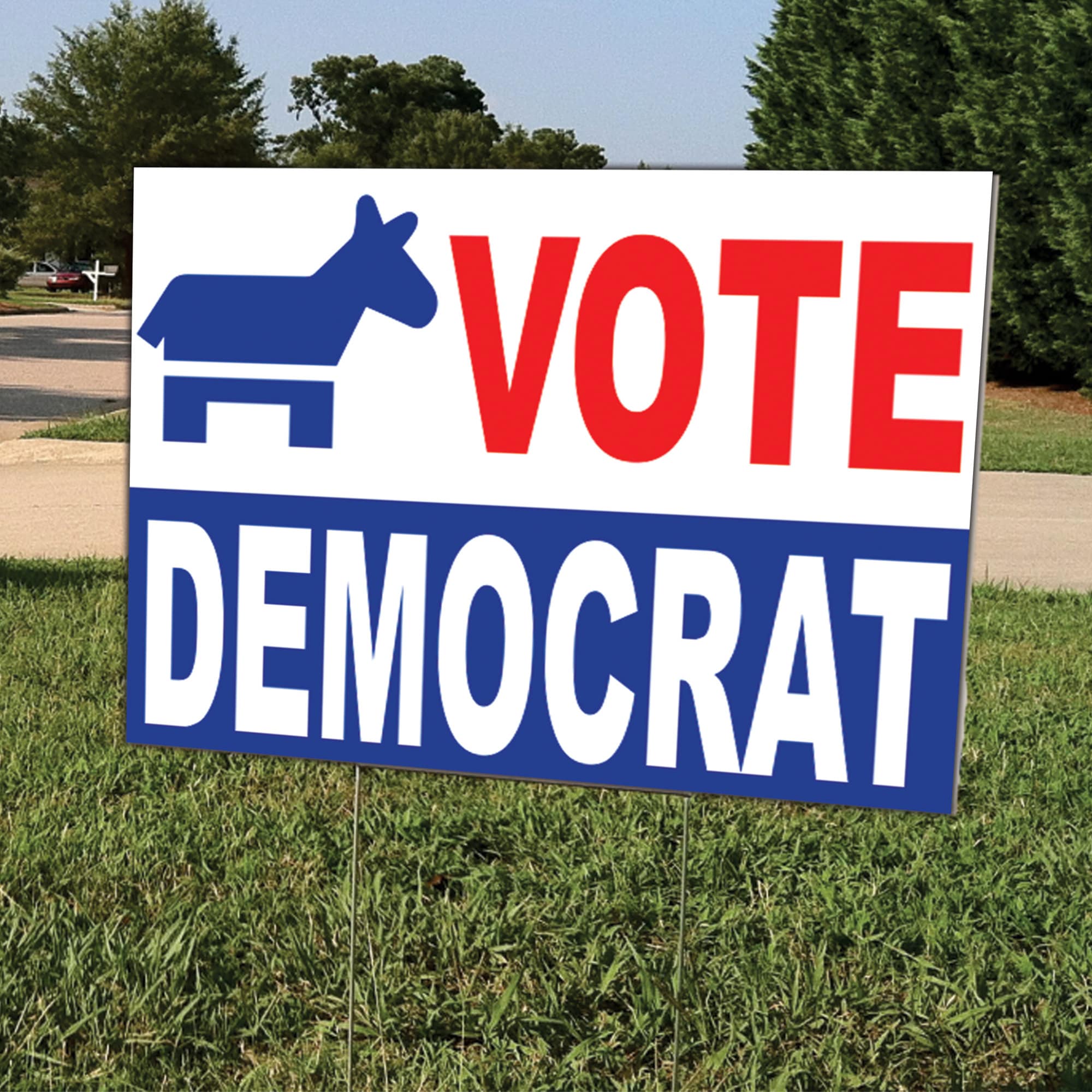 Vote Democrat Yard Sign | 18" X 24" Political Sign - Etsy