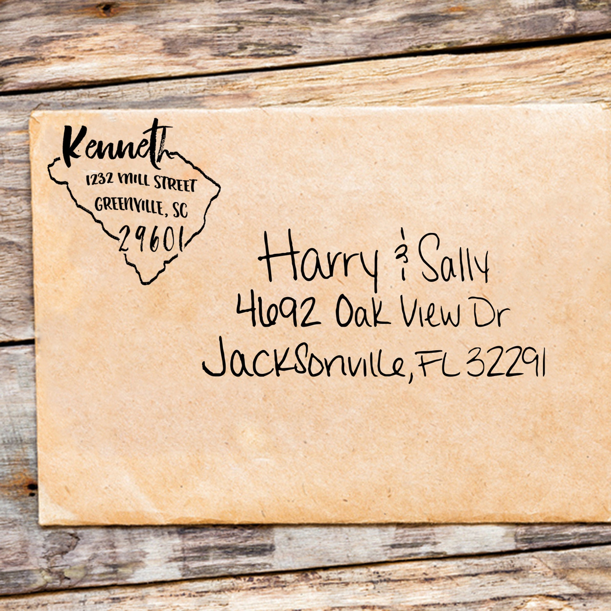 Custom South Carolina Stamps South Carolina Stamp SC Return - Etsy