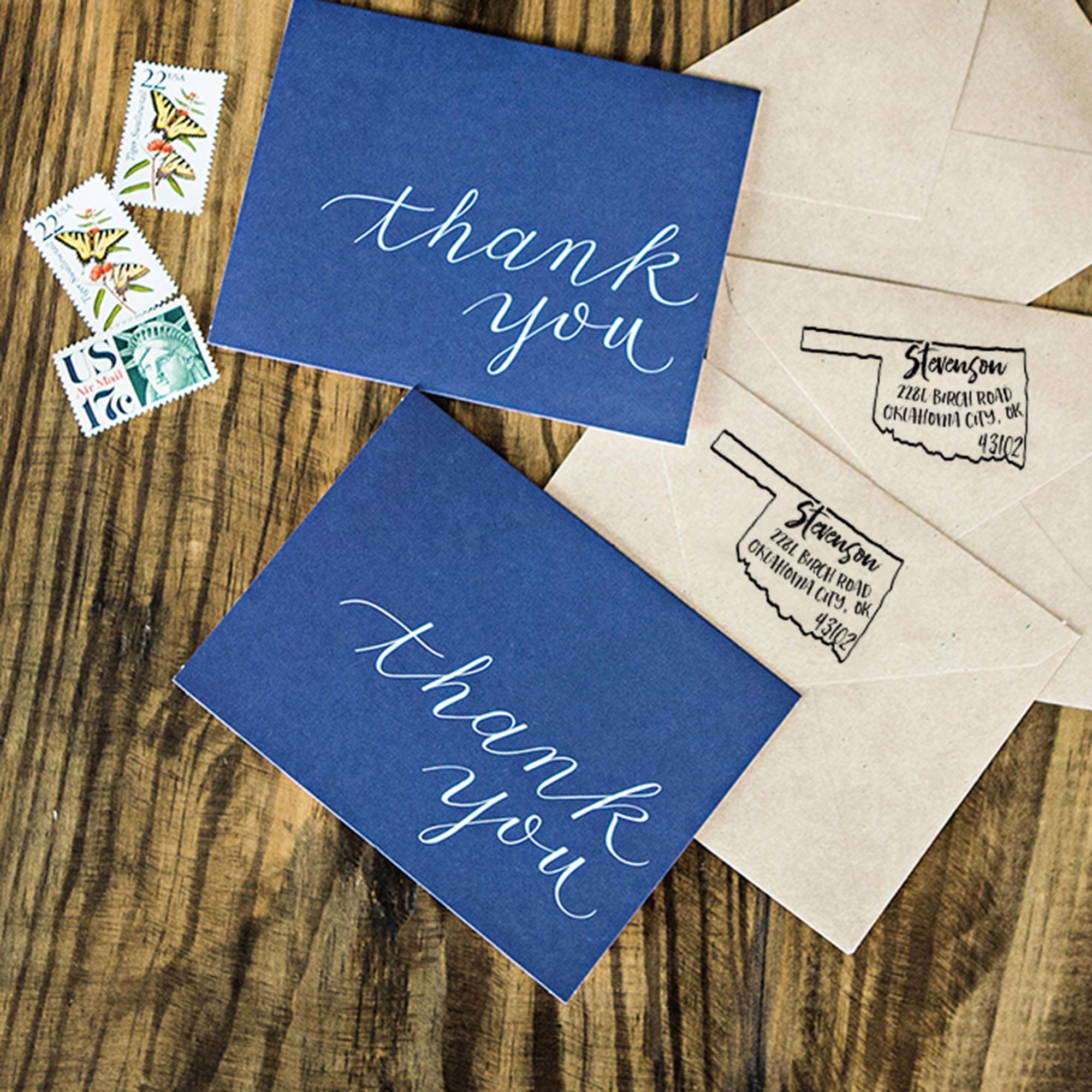 Custom Oklahoma Address Stamp Personalized Oklahoma Return | Etsy