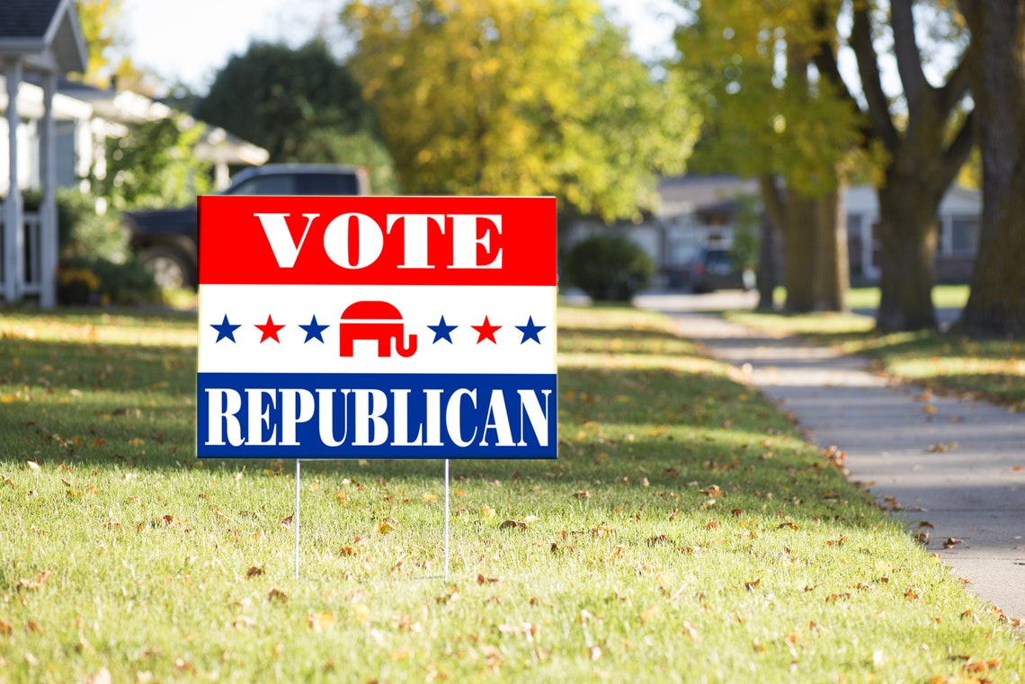 Vote Republican Stars Yard Sign 18 X 24 - Etsy