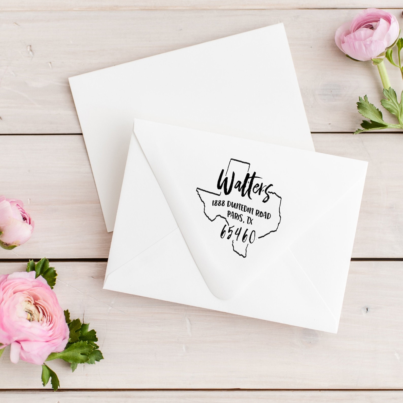 Custom Texas Address Stamp Personalized Texas Return Address - Etsy