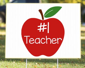 Teacher Appreciation Yard Sign - Etsy