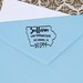 Iowa Address Stamp, Custom Iowa Return Address Stamp, State Stamps ...