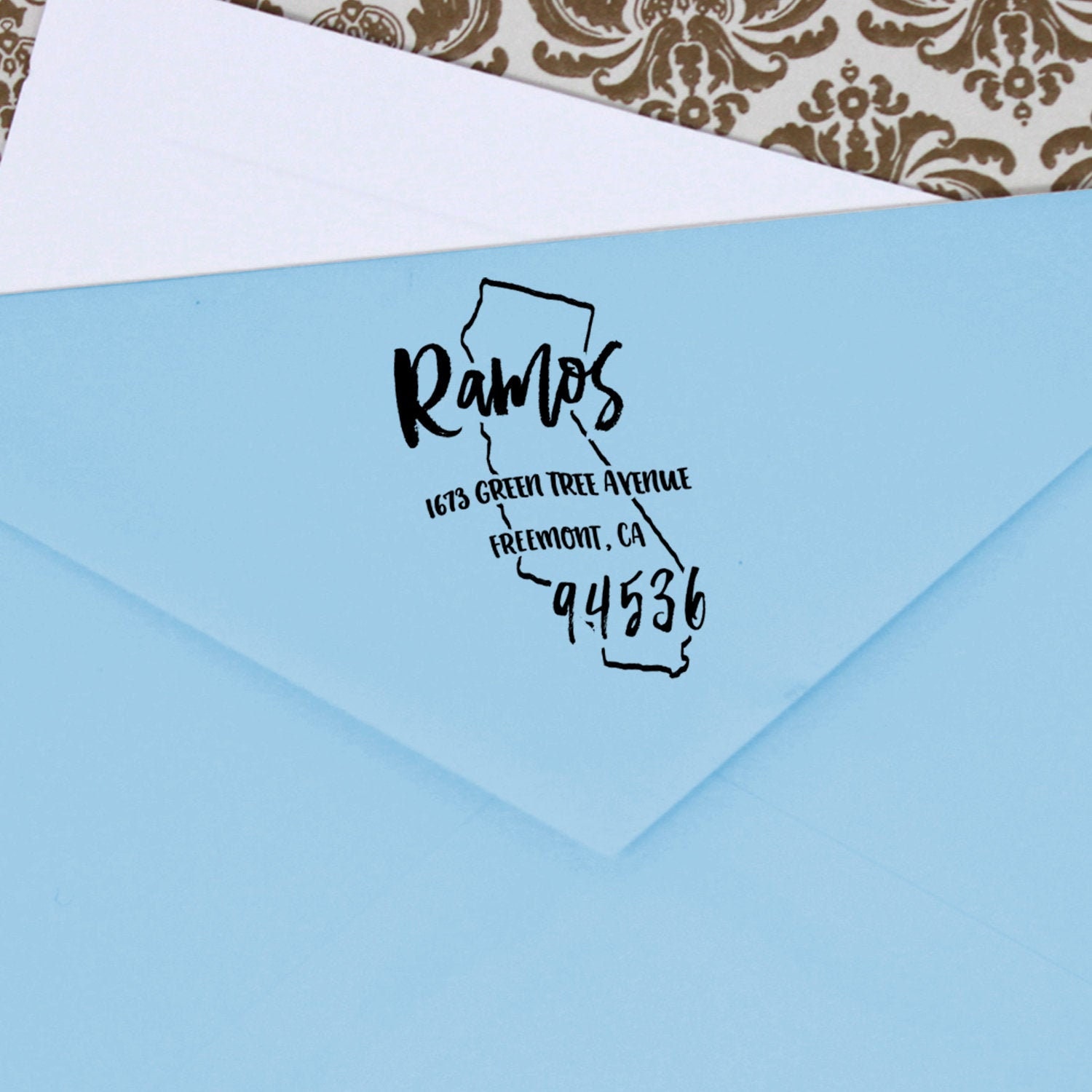Custom California Address Stamp, Personalized California Return Address ...
