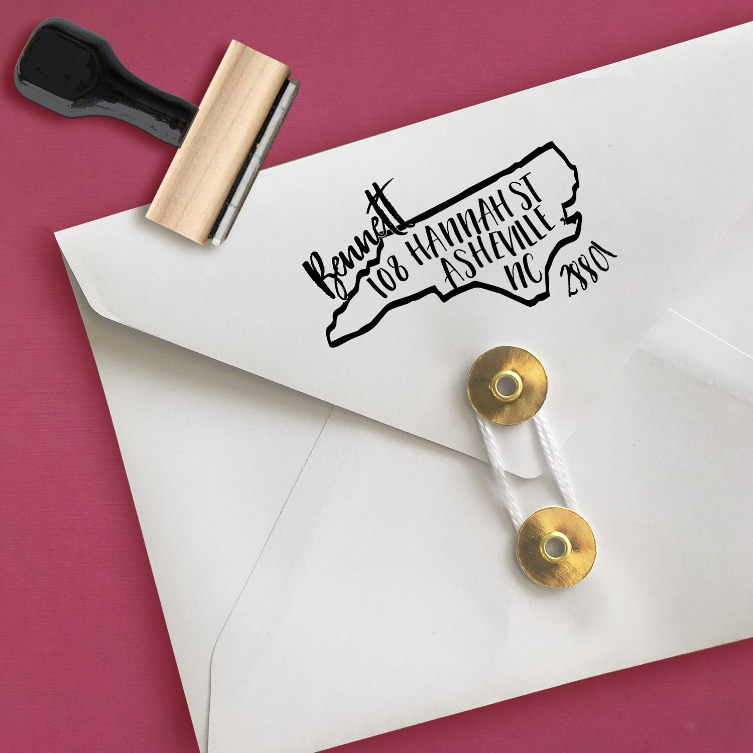 Custom North Carolina Stamp Personalized North Carolina - Etsy