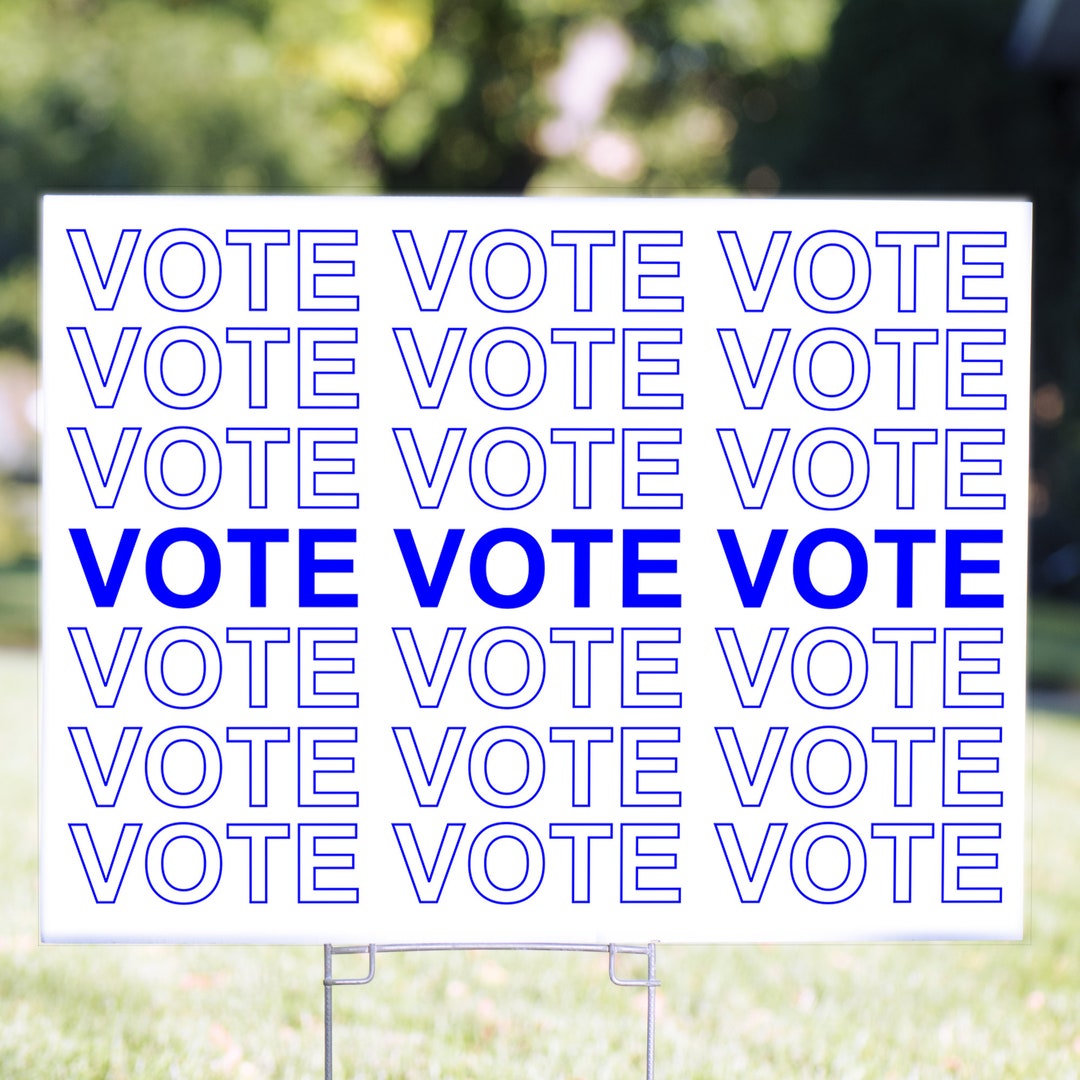 Vote Blue Inspired Yard Sign | 18" X 24" Political Sign - Etsy