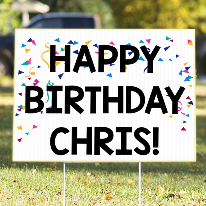 Happy Birthday Signs - Etsy