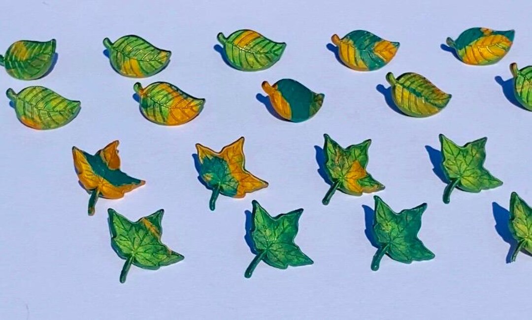 Leaf Pin Green and Gold Fall Pins for Badges Accessory Pins Fall ...