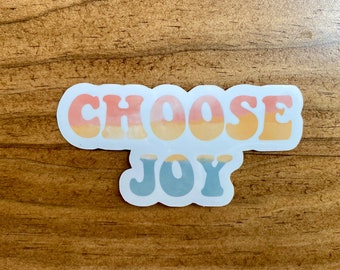 Choose Joy Vinyl Sticker Joy Sticker - Etsy