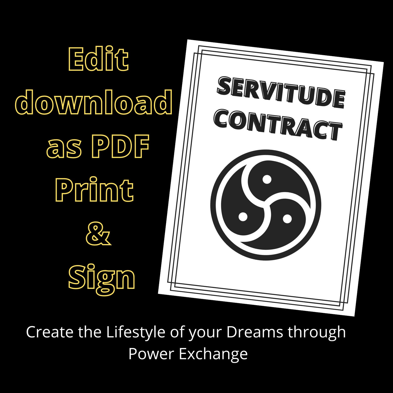 Editable BDSM Contract Printable BDSM Contract Editable BDSM - Etsy Canada