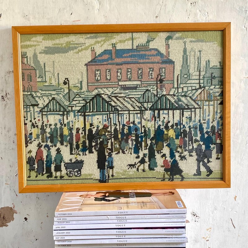 Tapestry Market Cross Stitch - Etsy UK