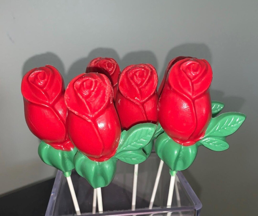 One Dozen Red Chocolate Roses - Etsy