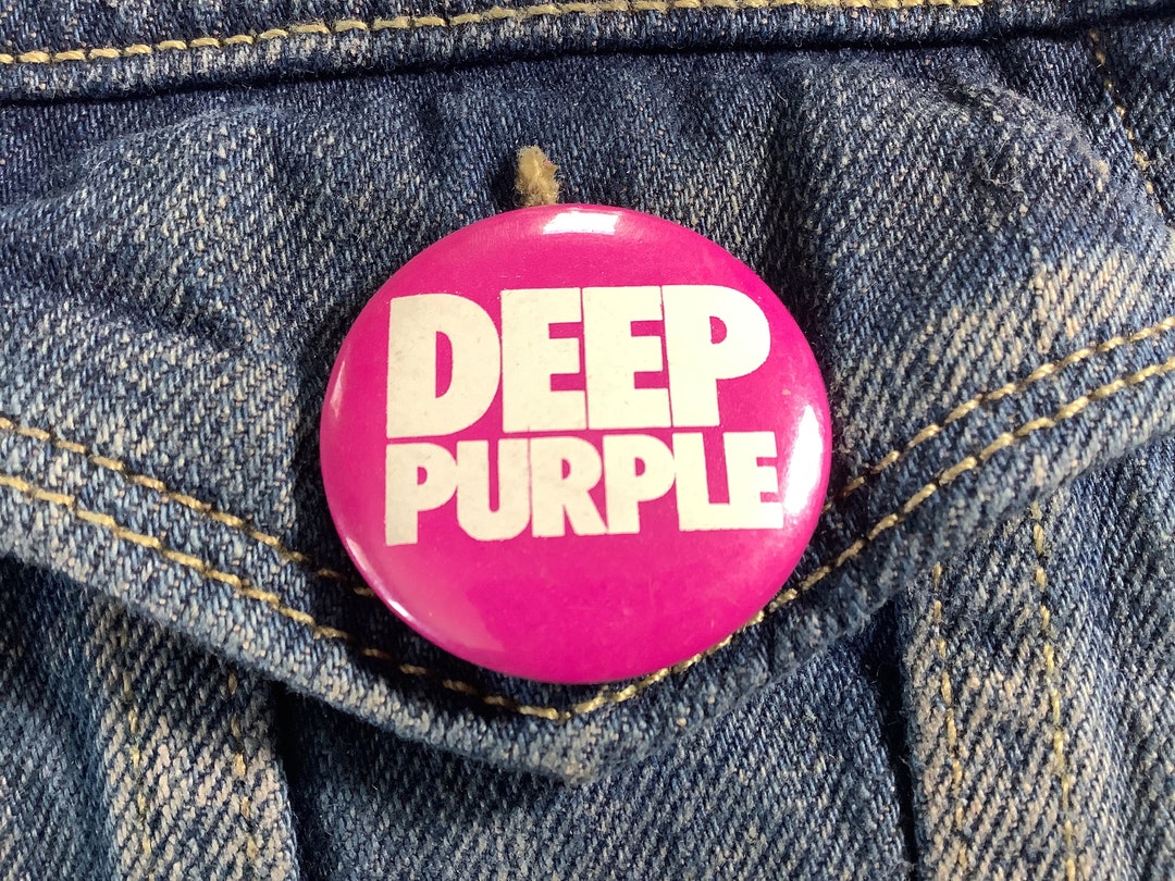 Vintage DEEP PURPLE Pin Authentic 80s Nostalgia - Etsy