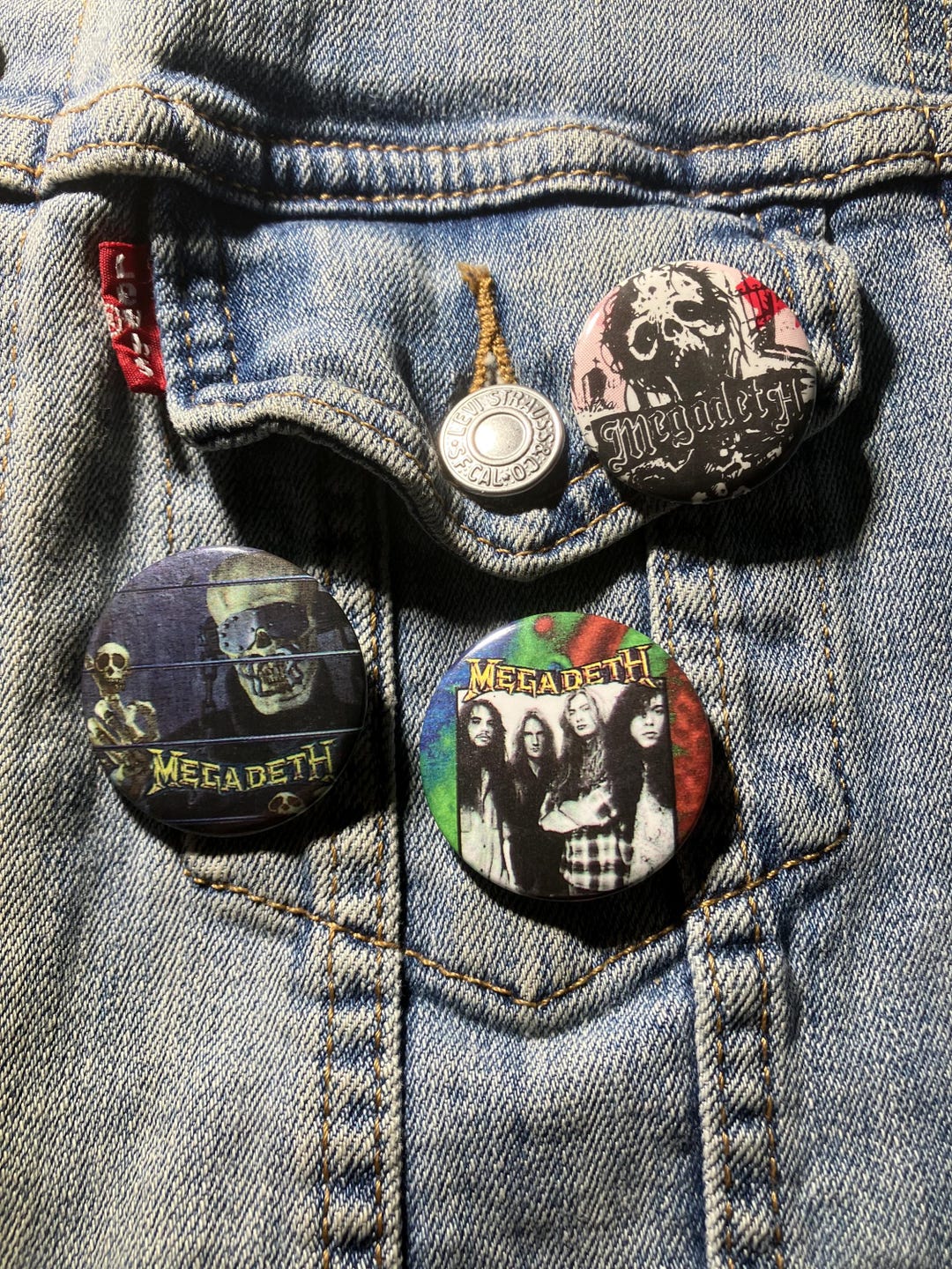 Megadeth Vintage 1990s Pins From Mad Mona Collection Thrash - Etsy