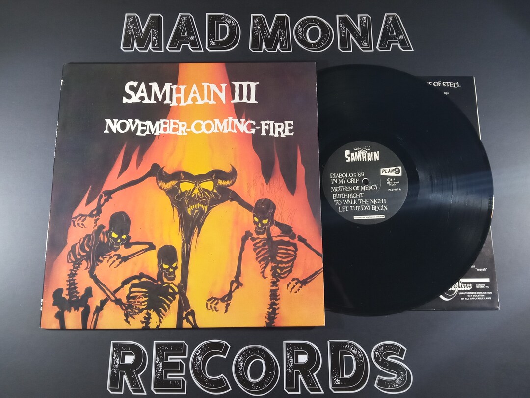 Samhain AUTOGRAPHED November Coming Fire Vinyl Record Glenn - Etsy