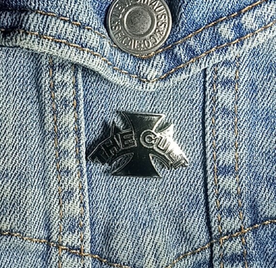 Vintage THE CULT pin! Original 1989 promotional only … - Gem