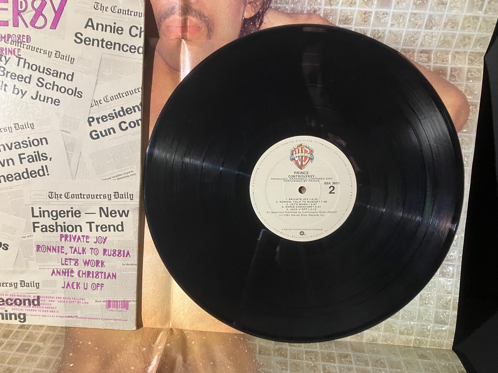 Prince Controversy With POSTER Original Vintage Vinyl Record LP From ...